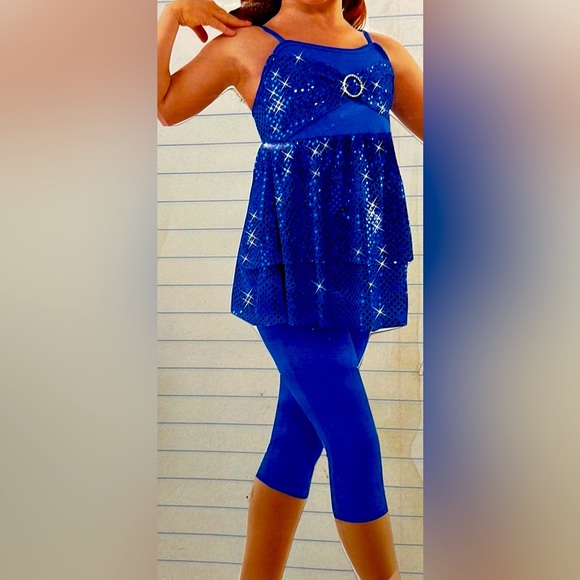 Weissman | Costumes | New Sparkling Weissman Blue Sequin Costume With ...